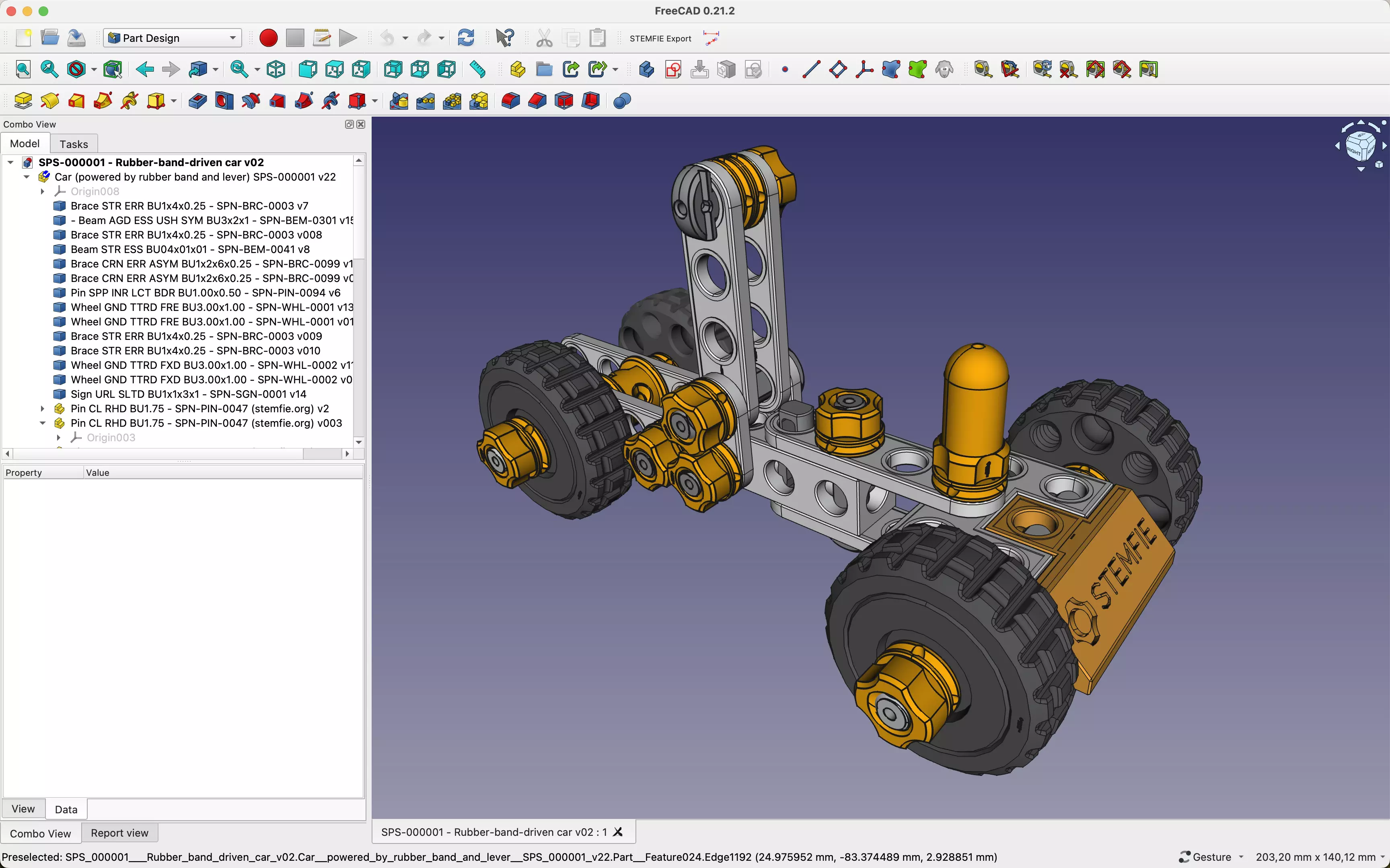 Forged in FreeCAD: STEMFIE, 3D Printable Open Source Construction Kit ...